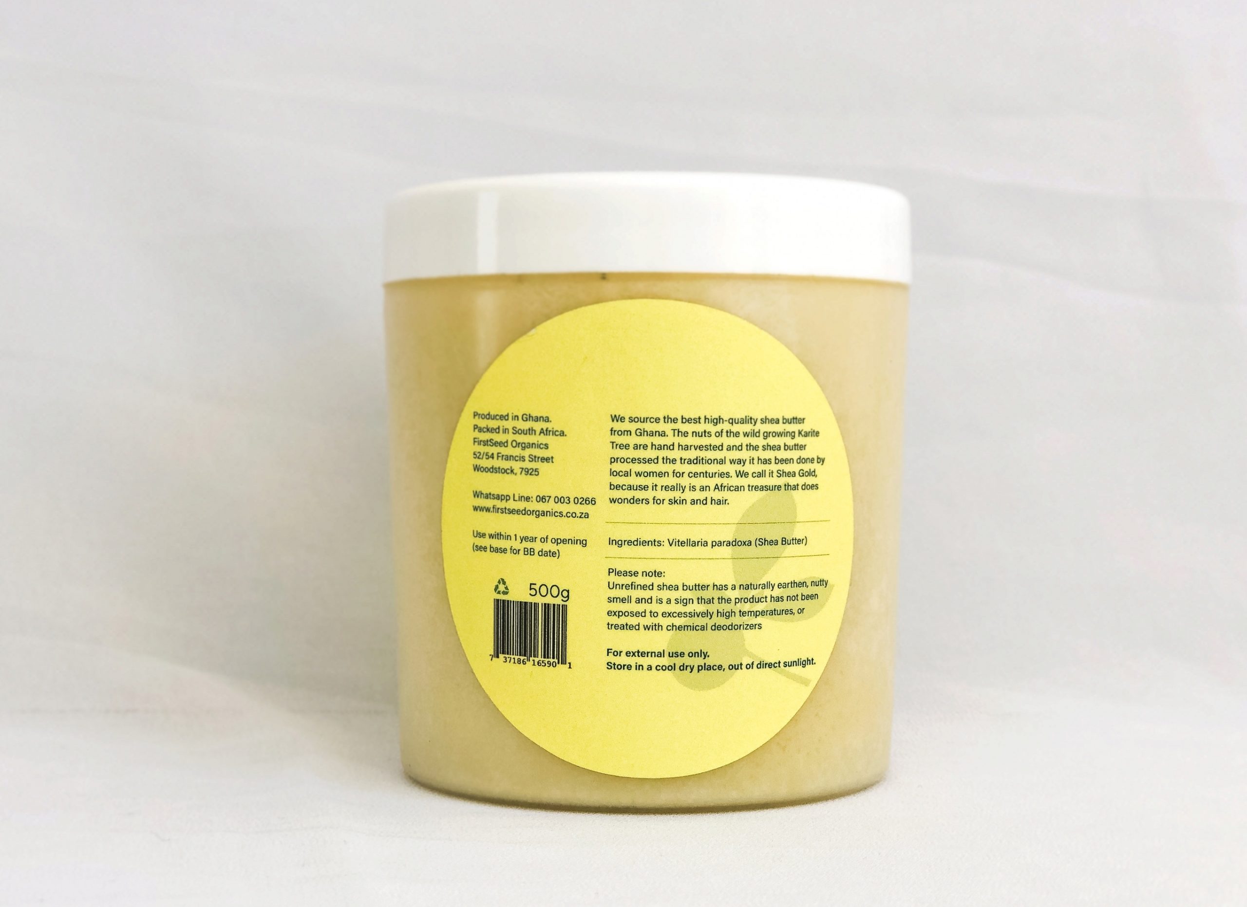 500ml Organic Unrefined Shea Butter – FirstSeed Organics – FirstSeed ...